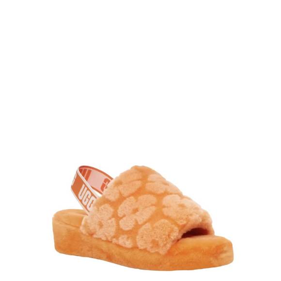 UGG | Shoes | New Ugg Womens Fluff Yeah Poppy Slides In Californa Poppy ...